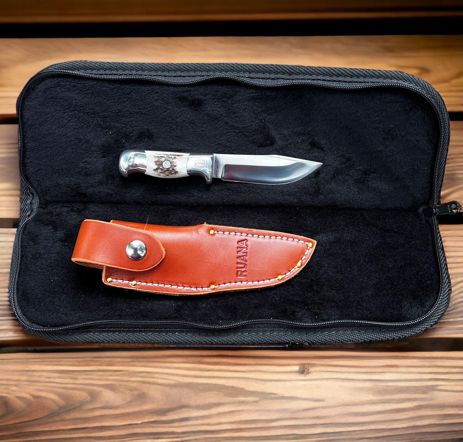 Fixed Blade Ruana Knife 3 1/2" 10B Skinner ‘Smokejumper’ Sheath/Case DH ...