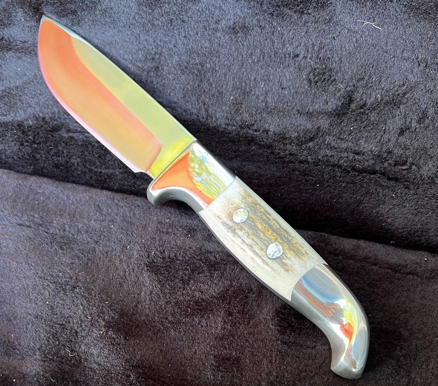 Fixed Blade Ruana Knife 4" 6 BD with Sheath/Zipper Case DH-2065 - Flylabel