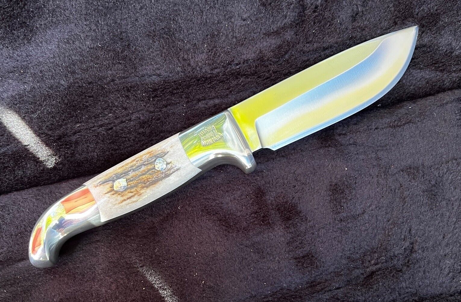 Fixed Blade Ruana Knife 4" 6 BD with Sheath/Zipper Case DH-2065 - Flylabel